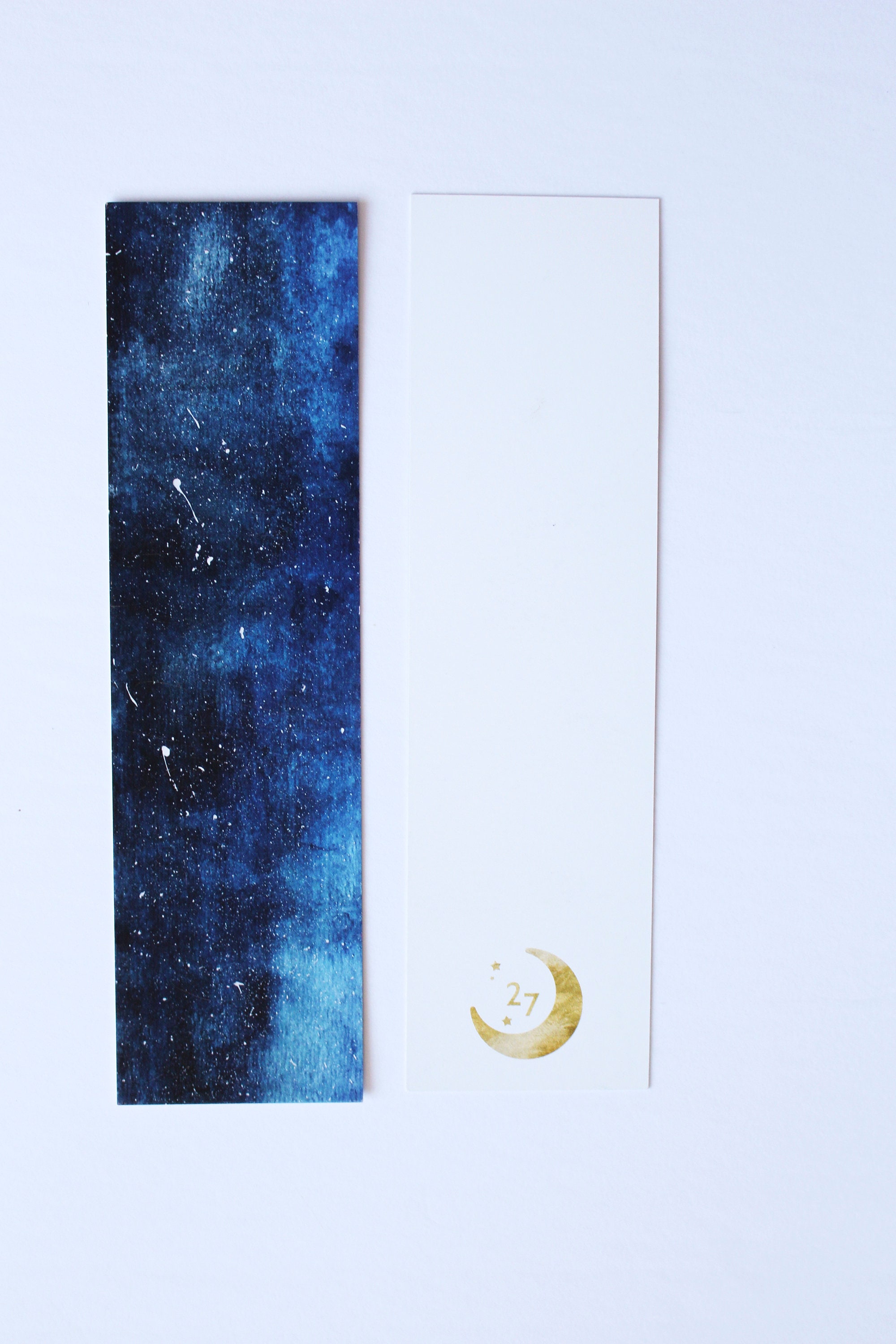 Blue Galaxy Bookmark - Etsy