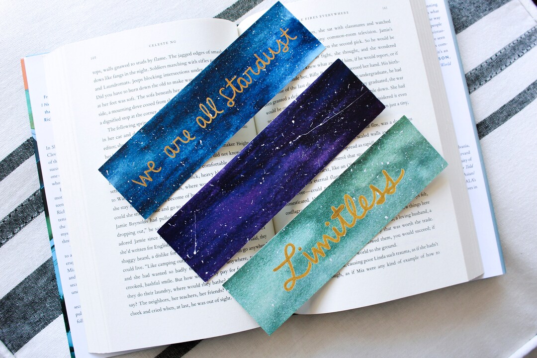Stardust Bookmark Bundle 3 Bookmarks - Etsy