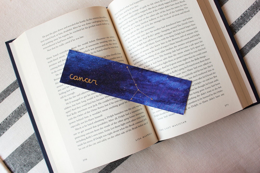 Cancer Zodiac Constellation Galaxy Bookmark - Etsy