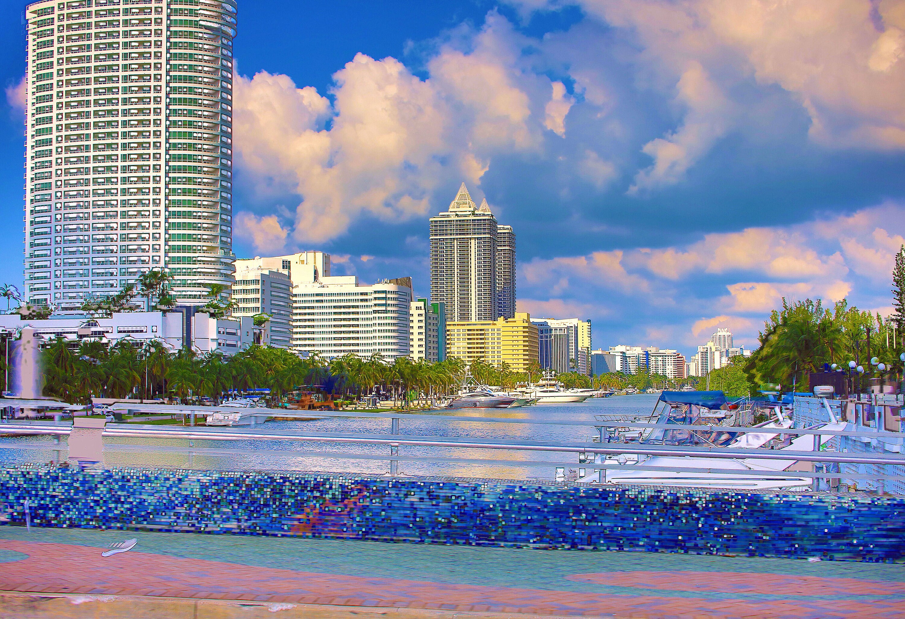 Miami Photography Print Colorful Digital Art Artistic Photo Image ...