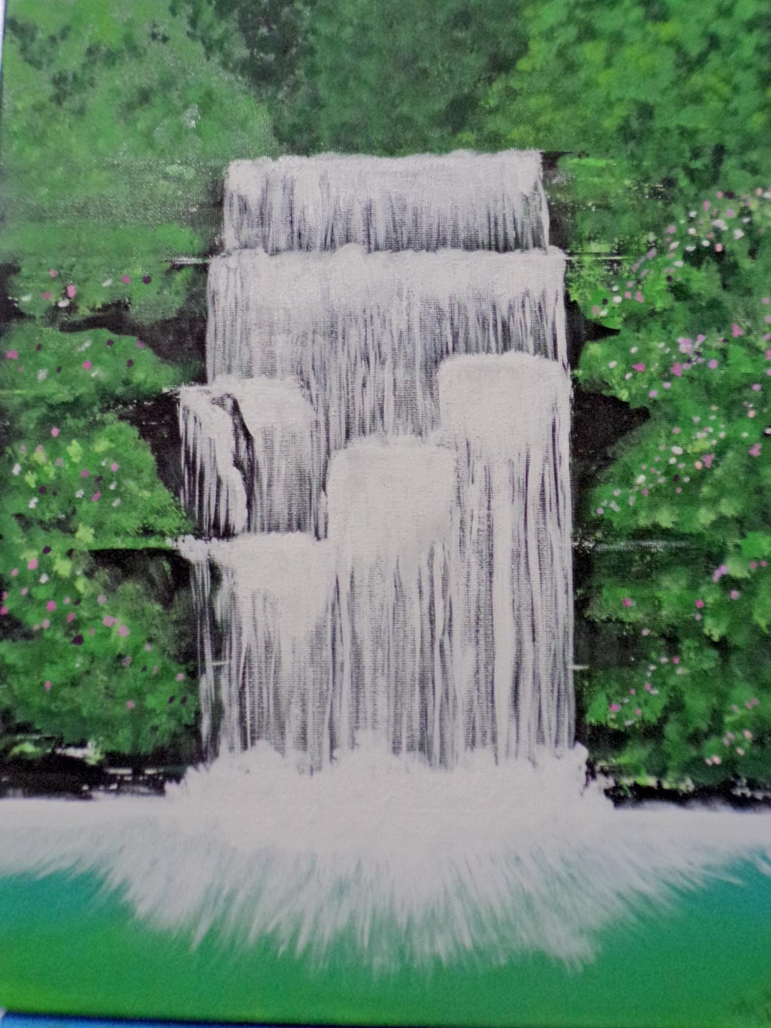 4 Tier Waterfall. 11 X 14. Unframed on a Stretch Canvas.. - Etsy