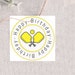 Pickleball Birthday Gift Tags Printable, Printable Birthday Tags ...