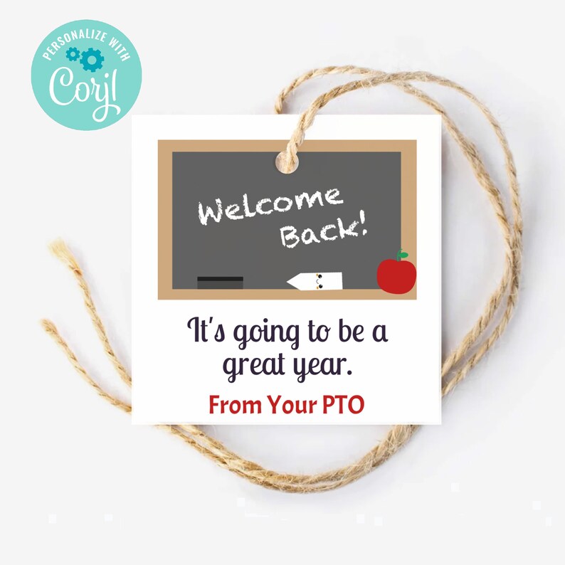 Welcome Back to School Editable Tags, Printable School Tags, Welcome ...