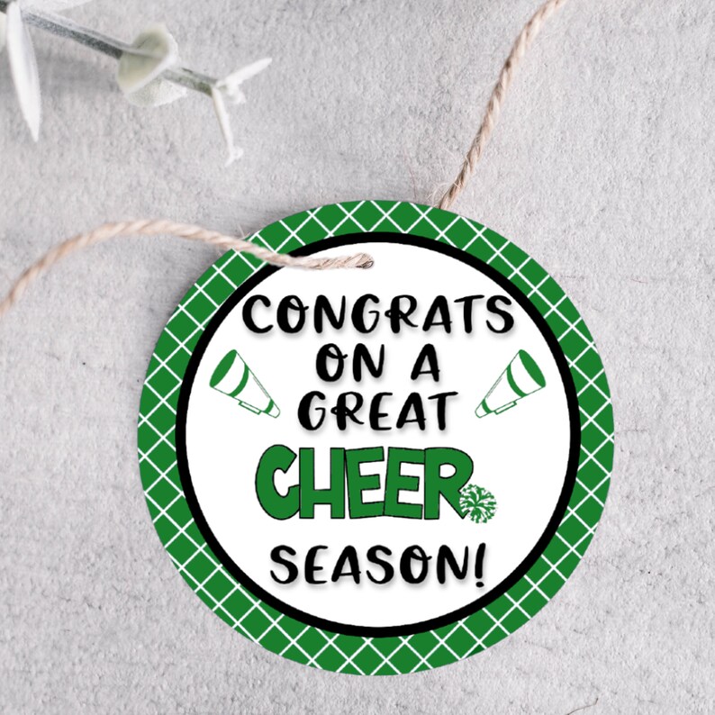 Printable Congrats Cheer Tags Cheer Team Gifts Cheer Tags - Etsy