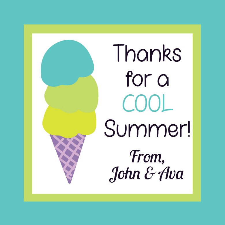 EDITABLE Summer Counselor Tag, Printable Appreciation Tag, Thanks for a ...