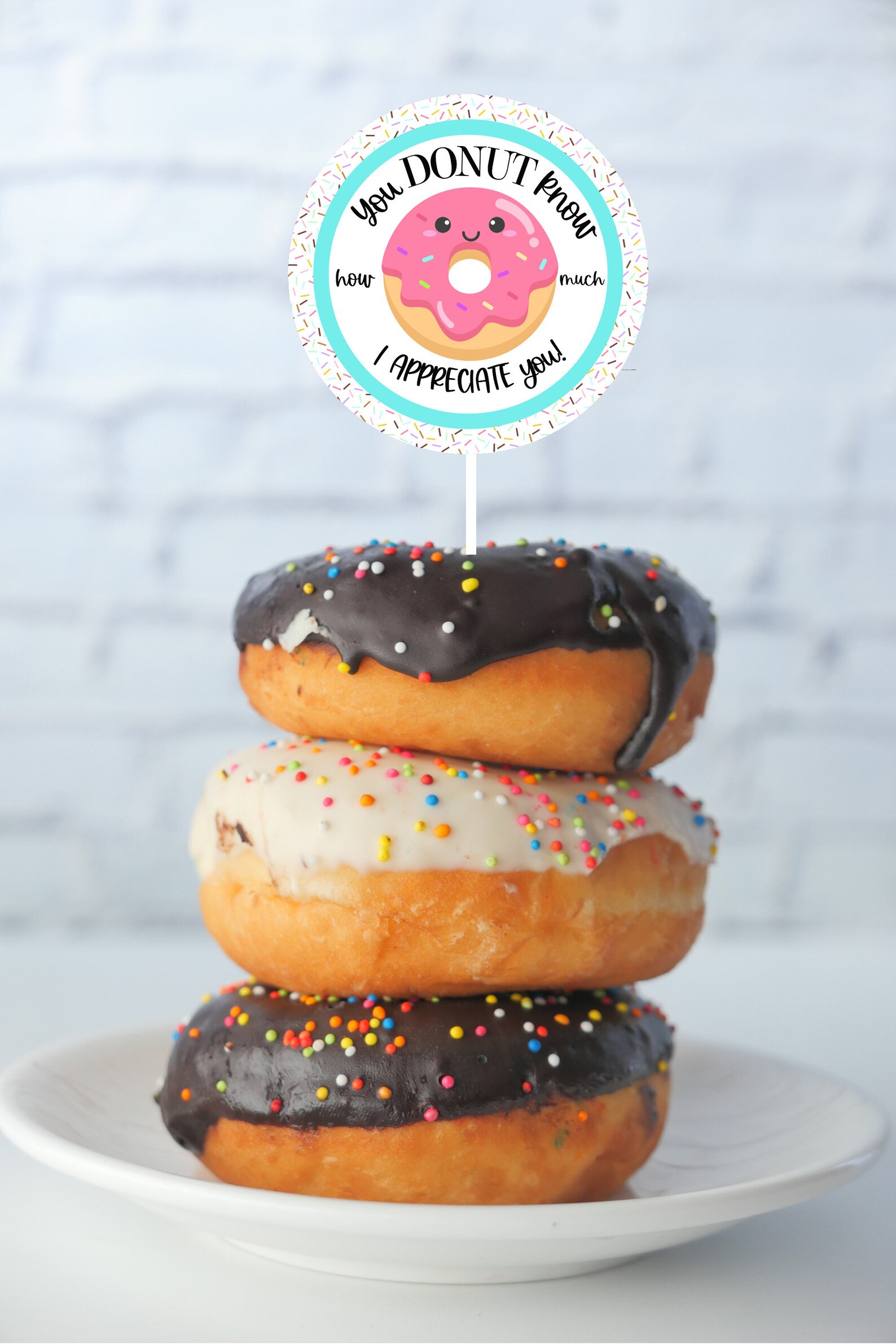 I Appreciate You, You Donut Know Printable, Volunteer Appreciation ...