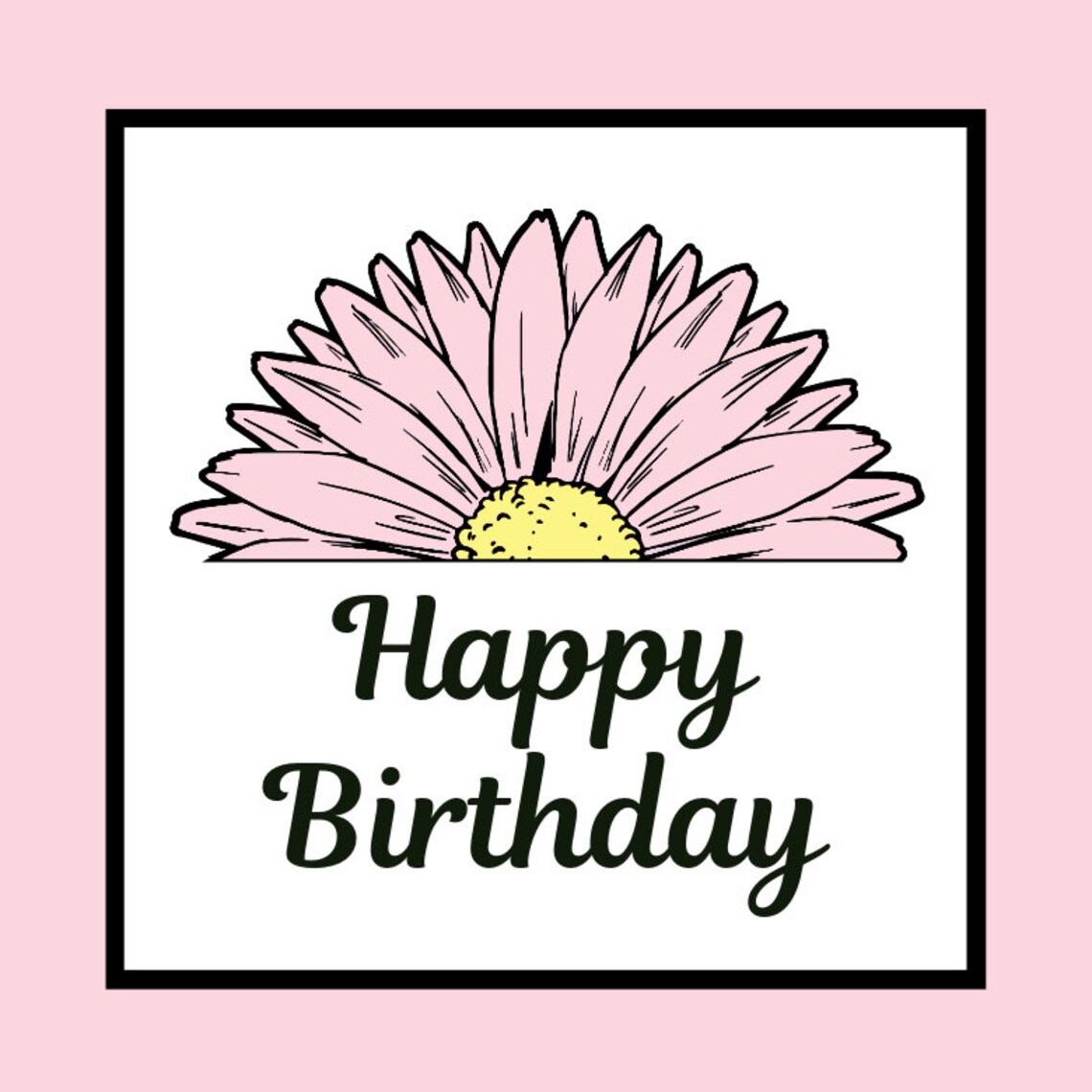 Happy Birthday Gift Tag With Sunflower Printable, Printable Birthday ...