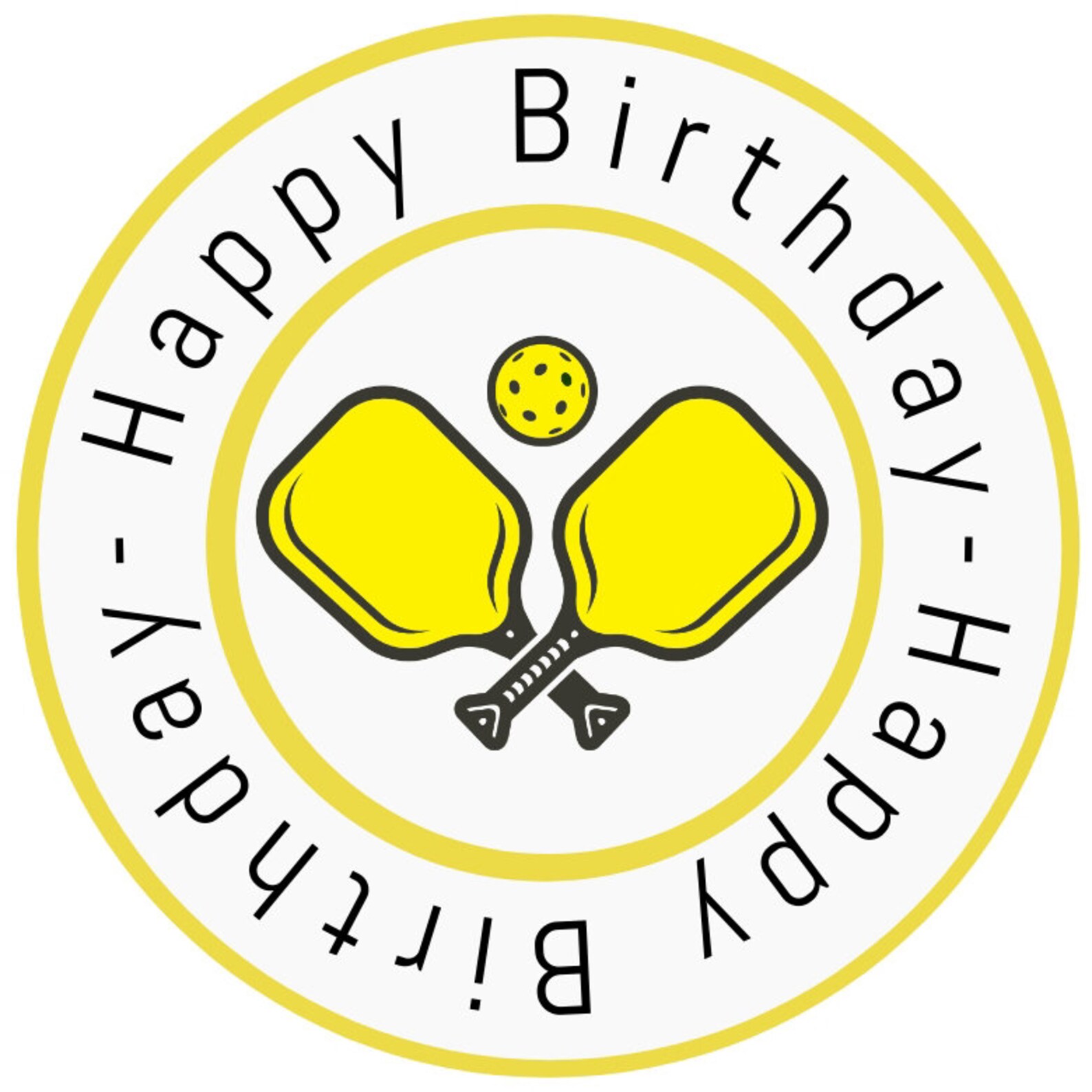 Pickleball Birthday Gift Tags Printable, Printable Birthday Tags ...