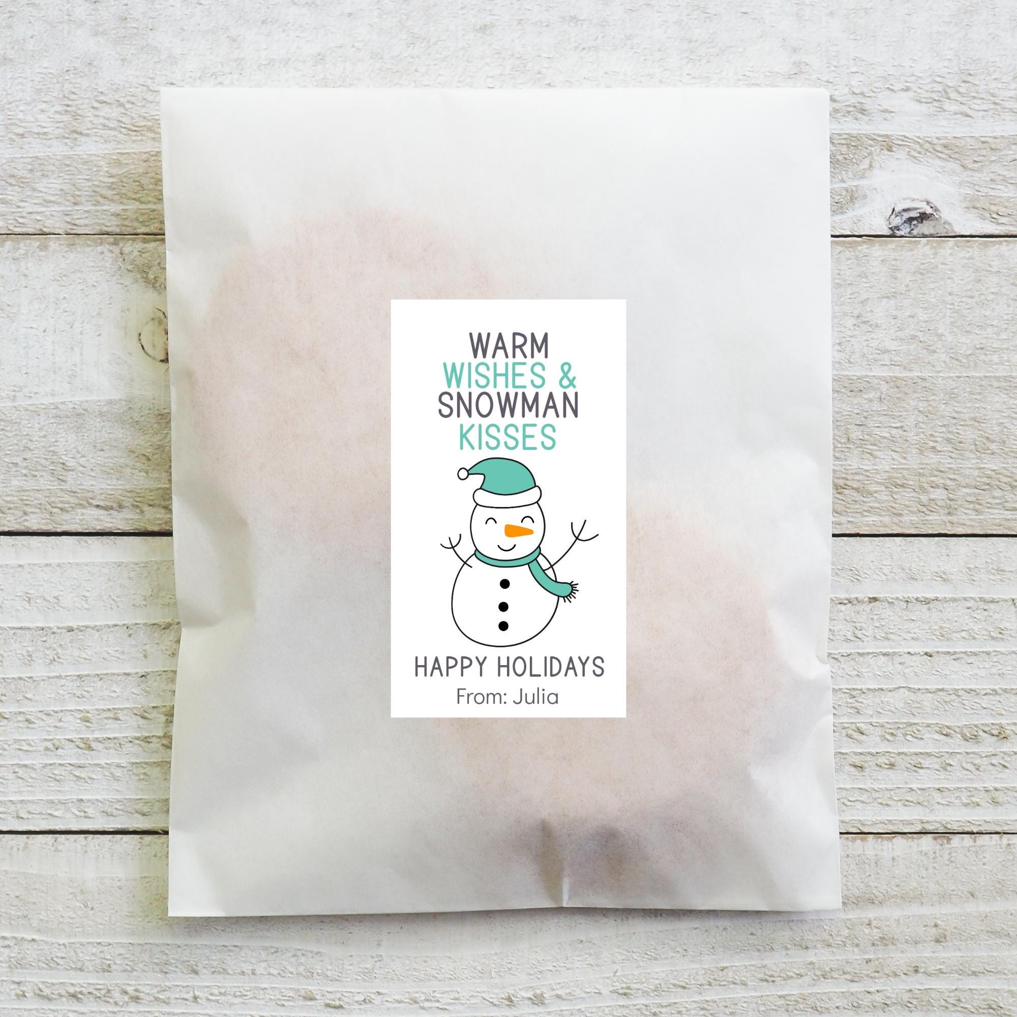 Editable Holiday Treat Tag, Printable Winter Break Class Party Tags ...