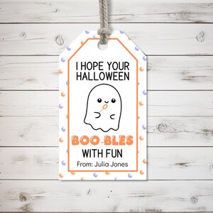 Halloween Bubbles Editable Tag, Printable Halloween, Boo-bbles ...