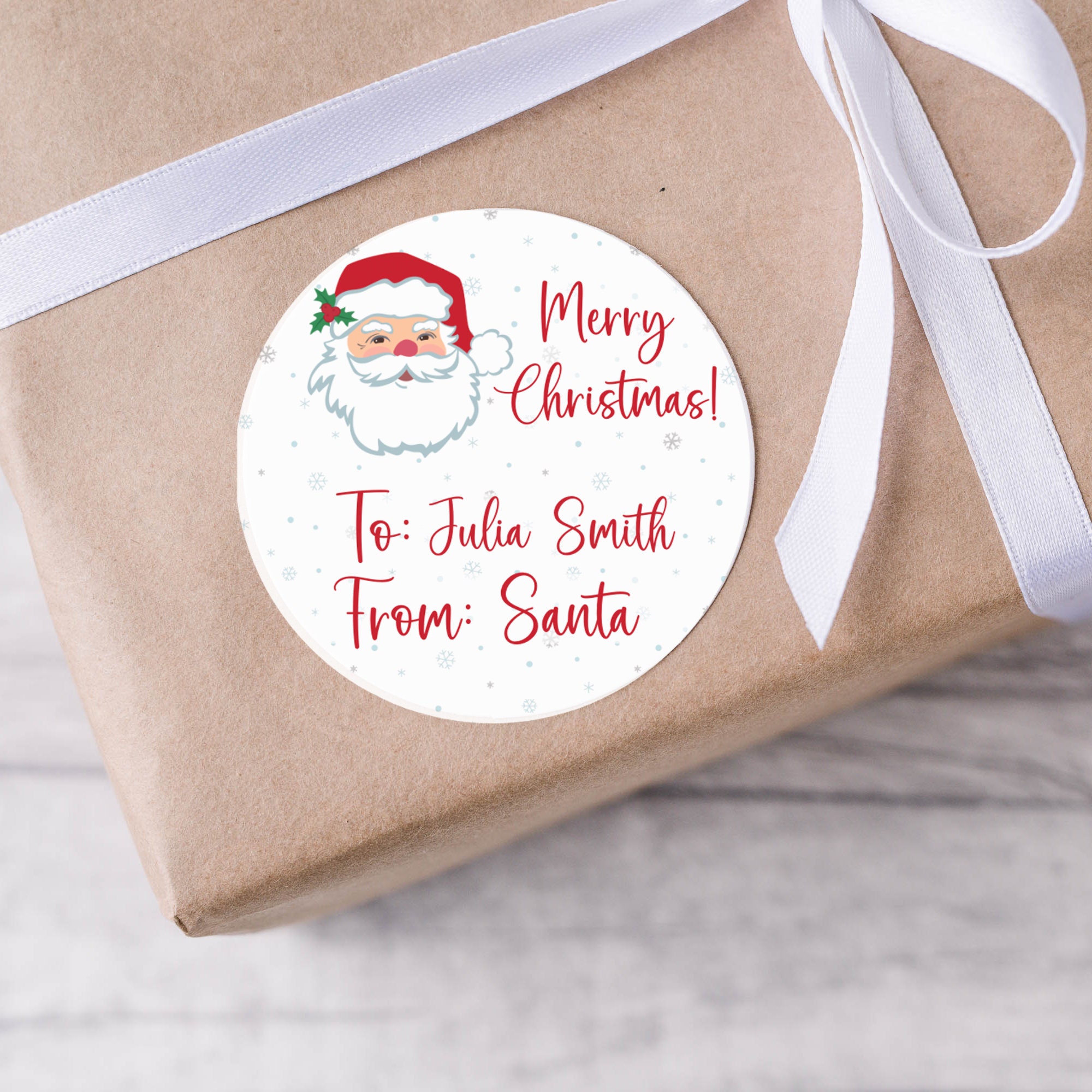 EDITABLE Santa Gift Tags Printable Christmas Tags - Etsy