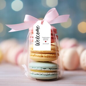 Welcome Bag Gift Tag Template Minimalist, Printable Wedding Tag ...