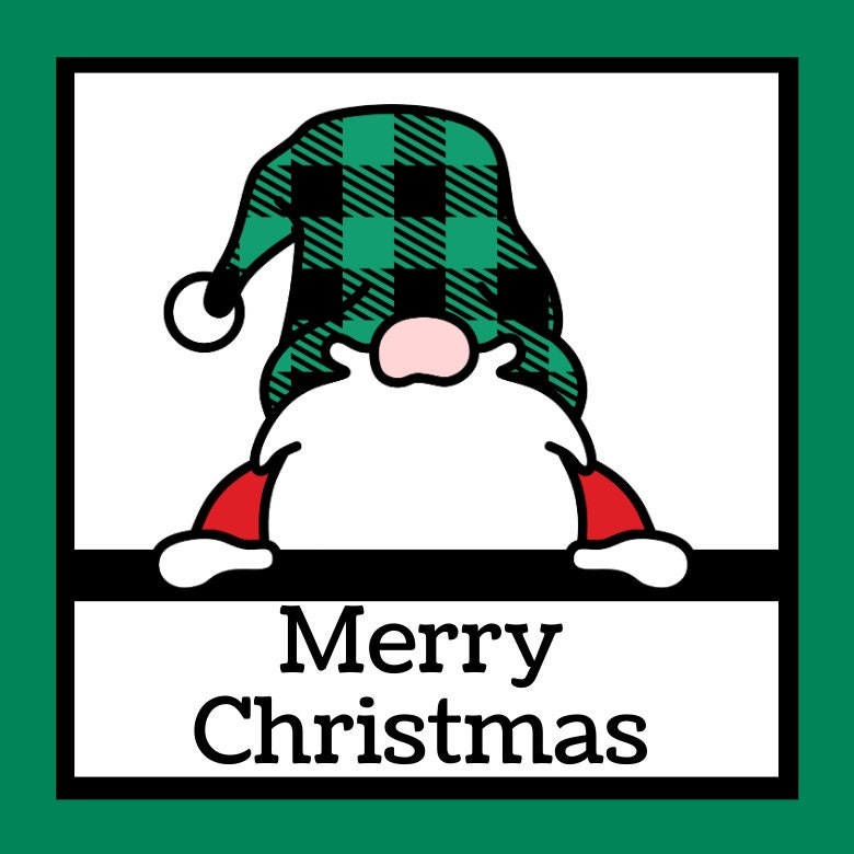 Christmas Gnome Gift Tags Printable Christmas Tags Gnome - Etsy