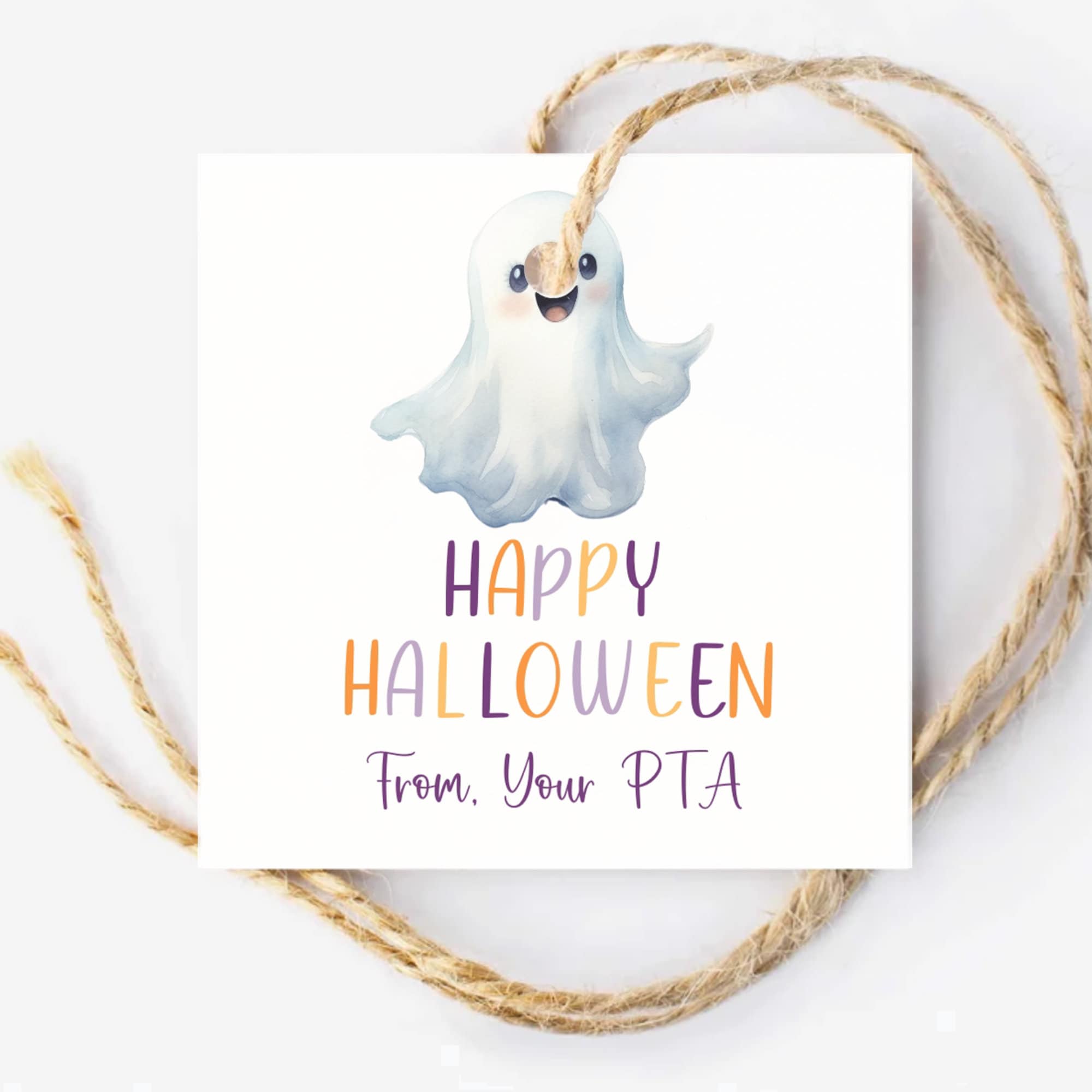 Halloween Ghost Tags Editable, Printable Fall Tags, Ghost Favor Tag ...