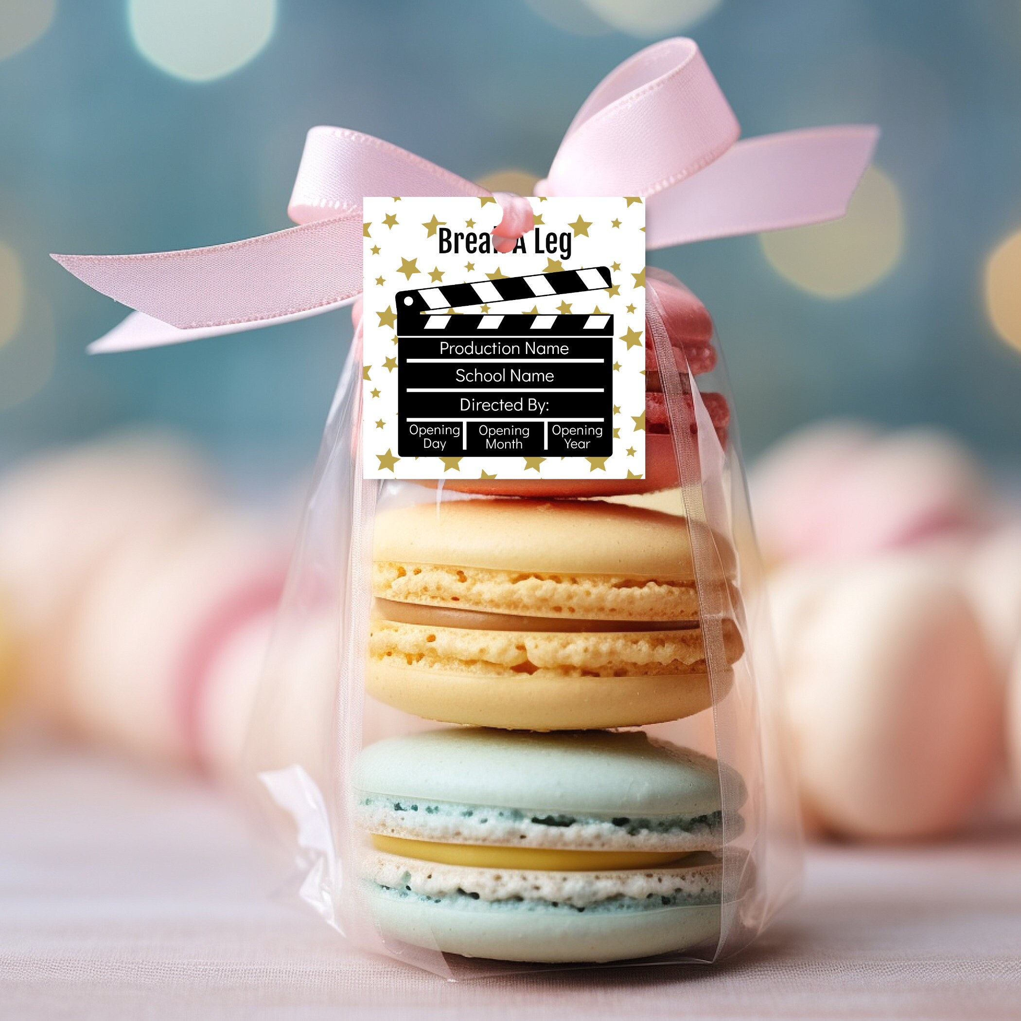 Break A Leg Editable Tag, Printable Fine Arts Tag, Gift for Actors, High School Theater, Drama ...