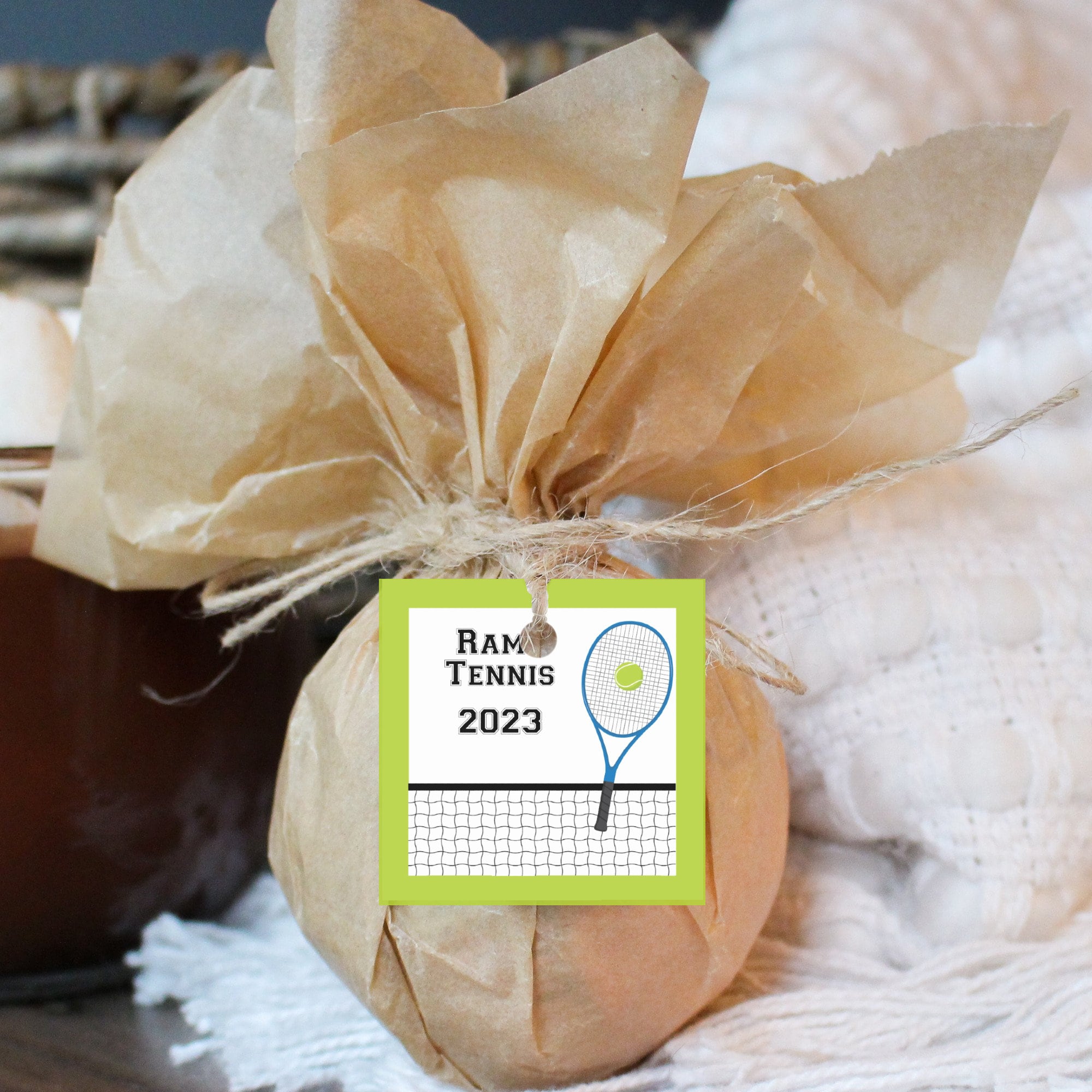 EDITABLE Tennis Tag, Printable Sports Party Favors, End of Season ...