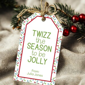Christmas Licorice Editable Tag, Printable Twizz the Season to Be Jolly ...