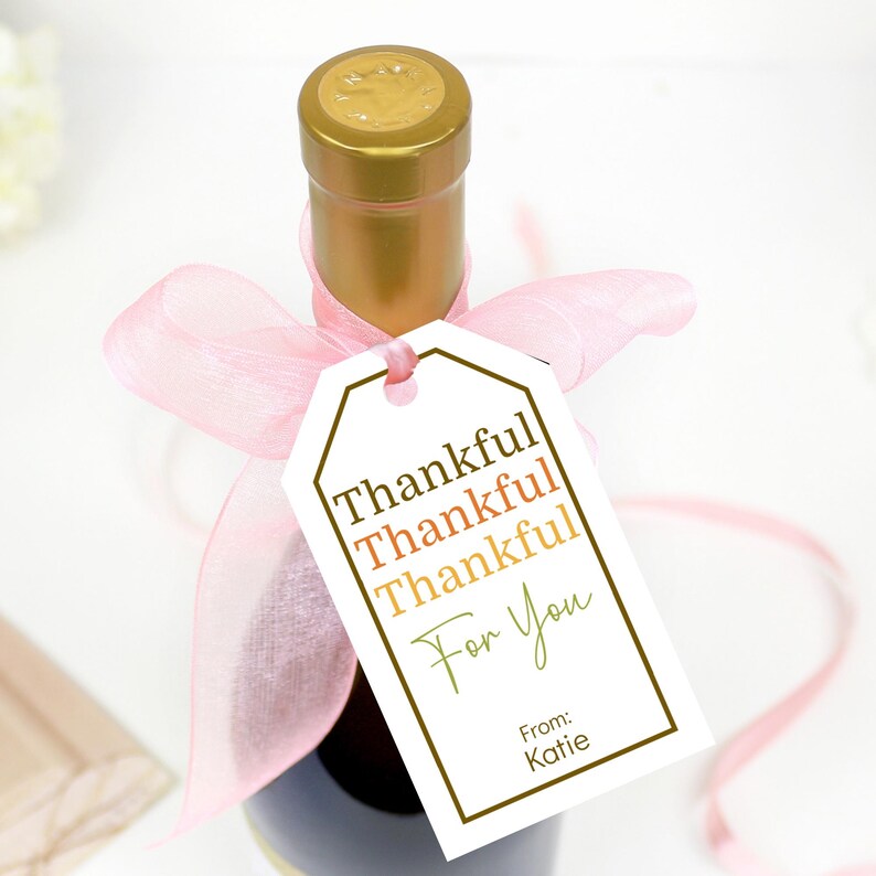 Thanksgiving Editable Gift Tag, Printable Friendsgiving Place Setting ...