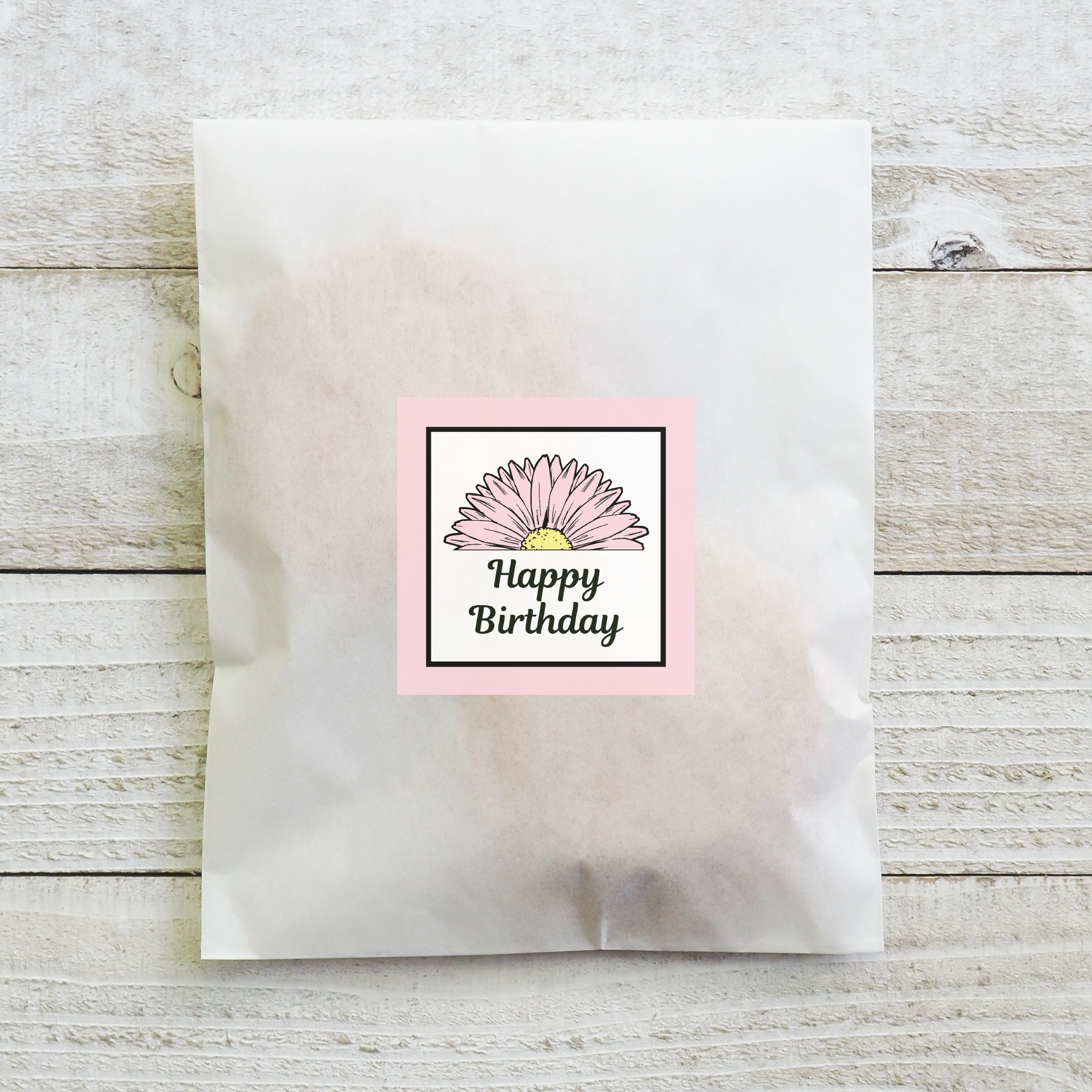 Happy Birthday Gift Tag With Sunflower Printable, Printable Birthday ...