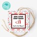EDITABLE Cheer Team Gift Tags, Printable Sports Tags, Red Black ...