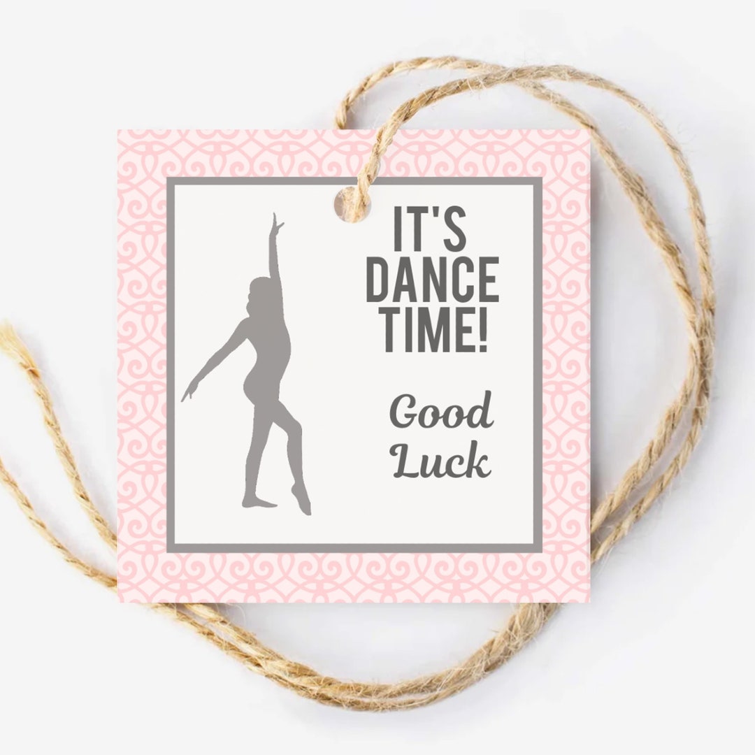 Printable Dance Tags, Printable Sports Tags, Tags for Team Treats ...