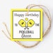Pickleball Queen Birthday Gift Tag Printable, Printable Birthday Tags ...