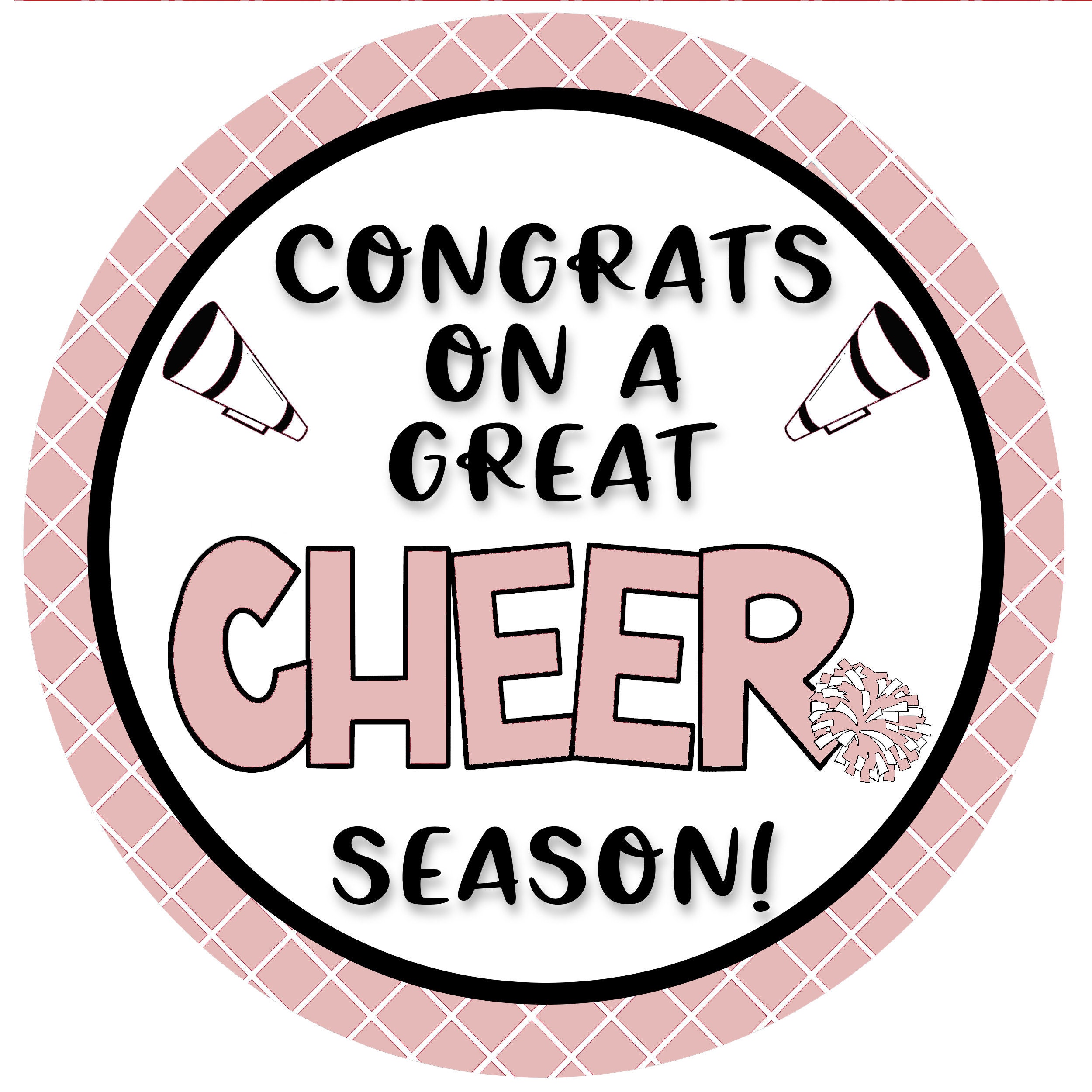 Printable Congrats Cheer Tags, Team Treat Tags, Sports Team Tags ...