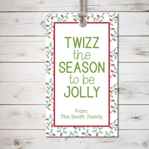 Christmas Licorice Editable Tag, Printable Twizz the Season to Be Jolly ...