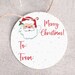 Printable Santa Gift Tags, Merry Christmas Tags, From Santa Tags, Happy ...