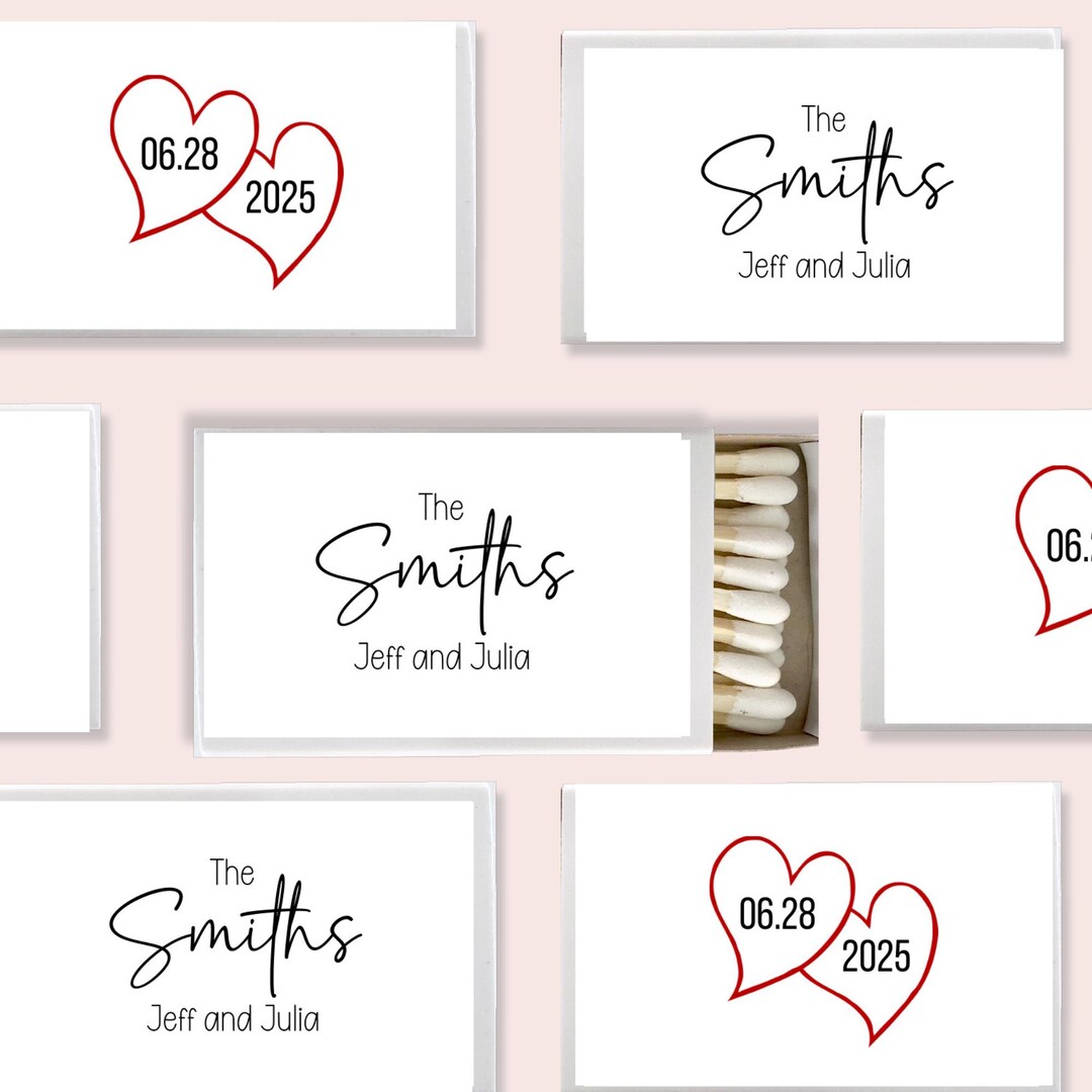 Custom Matchboxes, Personalized Matches for Wedding Souvenirs, Custom ...