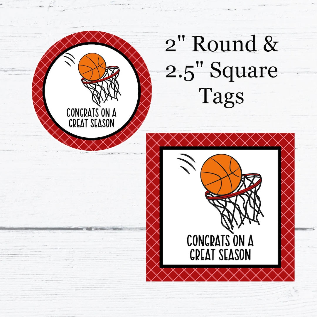 Team Treat Tags, Printable Congrats Basketball Tags, Sports Team Tags ...