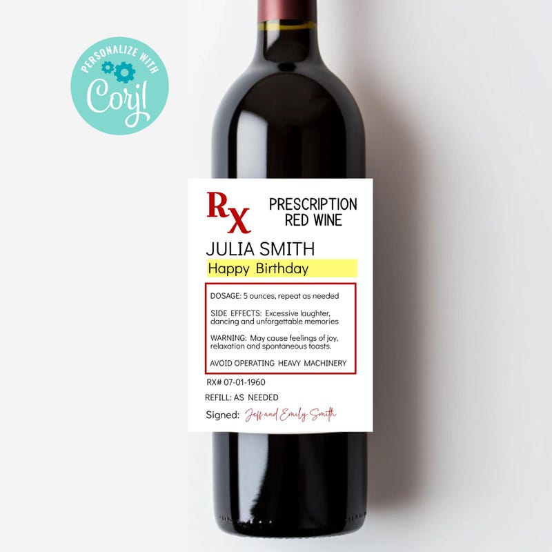 Rx Label - Etsy