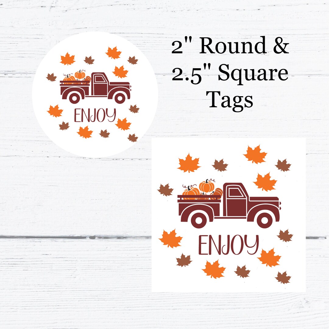 Fall Themed Tags, Printable Fall Tags, Fall Treat Tags, Fall Favor Tags ...