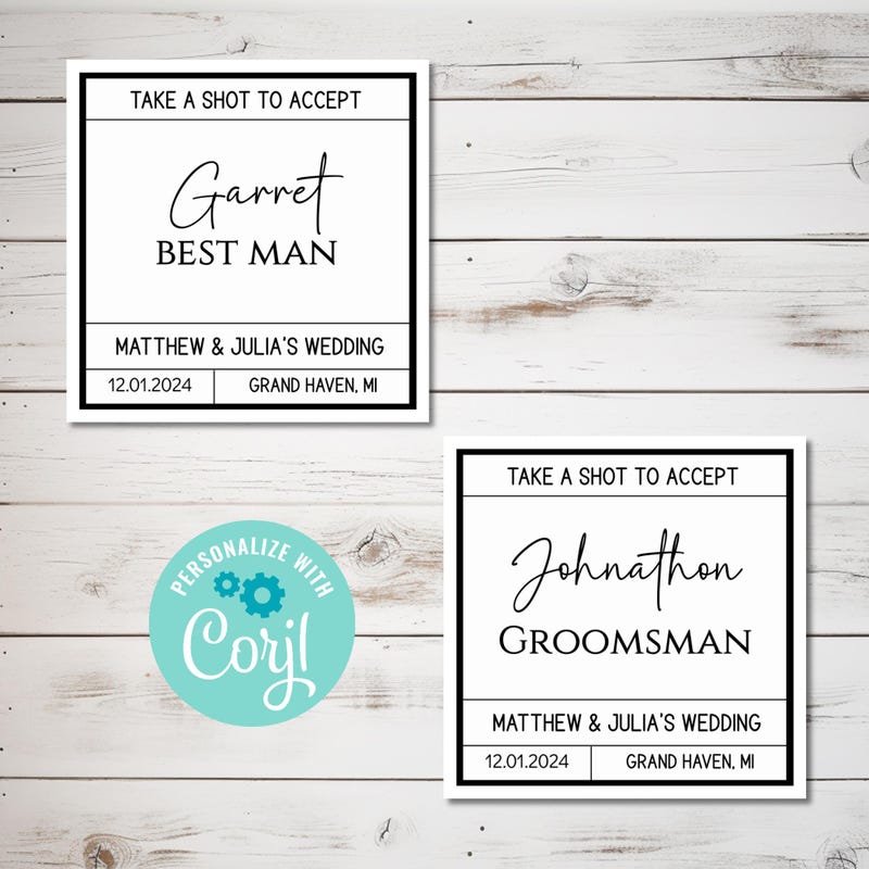 Groomsman Sticker - Etsy