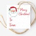 Printable Santa Gift Tags, Merry Christmas Tags, From Santa Tags, Happy ...