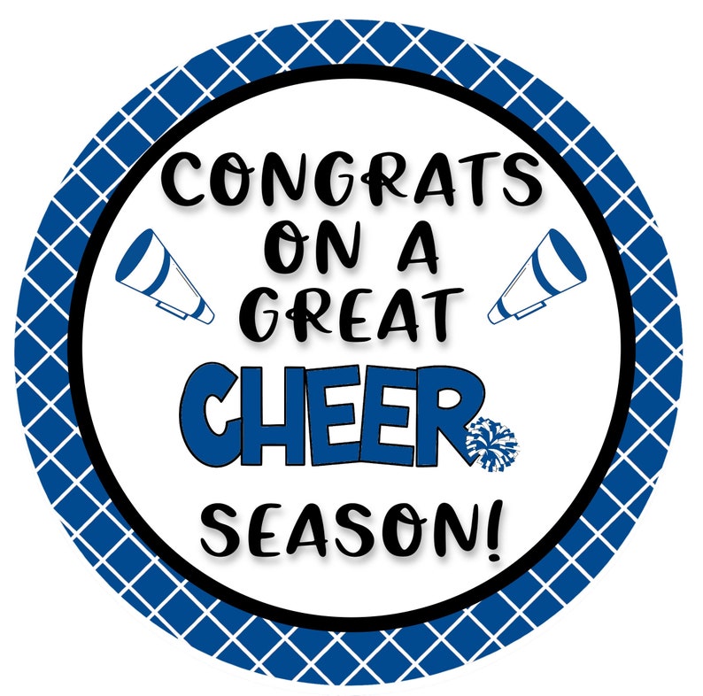 Printable Congrats Cheer Tags, Team Treat Tags, Sports Team Tags ...