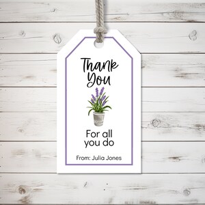 Thank You for All You Do Editable Gift Tag, Printable Appreciation ...