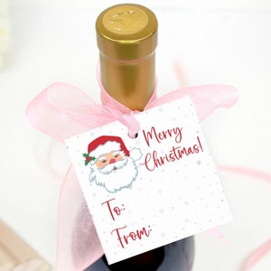 Printable Santa Gift Tags, Merry Christmas Tags, From Santa Tags, Happy ...