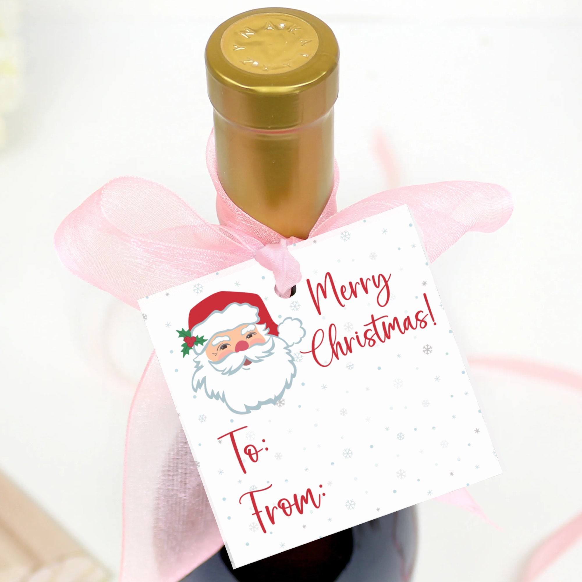 Printable Santa Gift Tags Merry Christmas Tags From Santa - Etsy