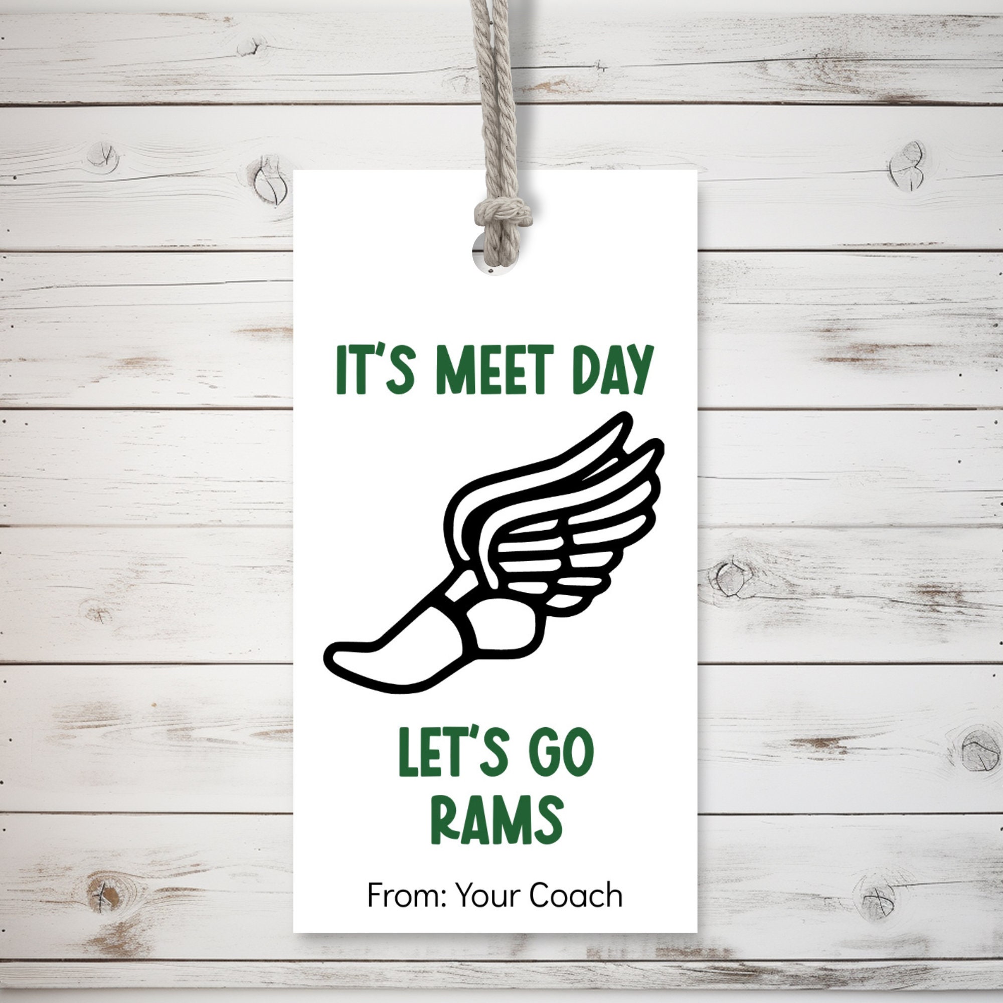 It's Meet Day Track and Field Tag Editable Template, Personalized ...