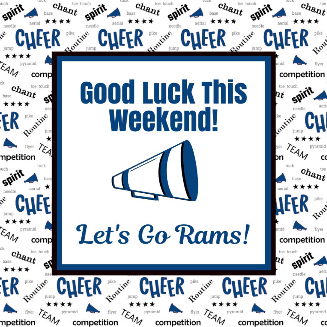 EDITABLE Cheer Team Gift Tags Printable Sports Tags Cheer - Etsy