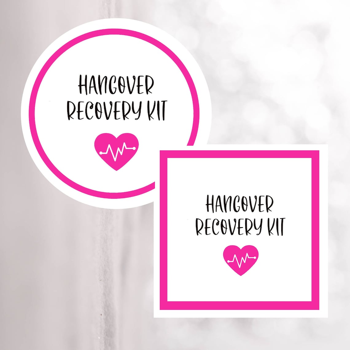 Birthday Hangover Hangover Recovery Kit Sticker Printable - Etsy
