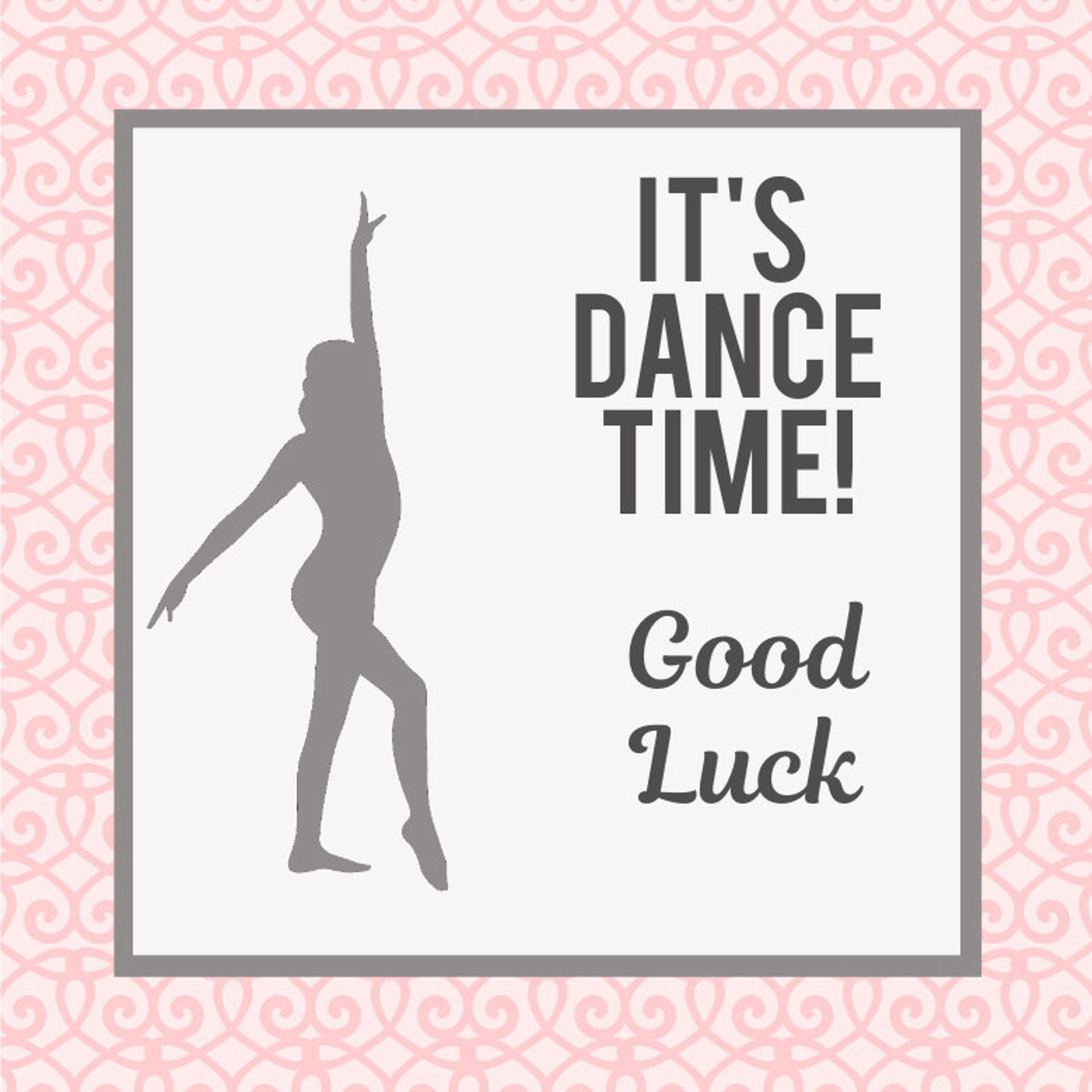 Printable Dance Tags, Printable Sports Tags, Tags for Team Treats ...