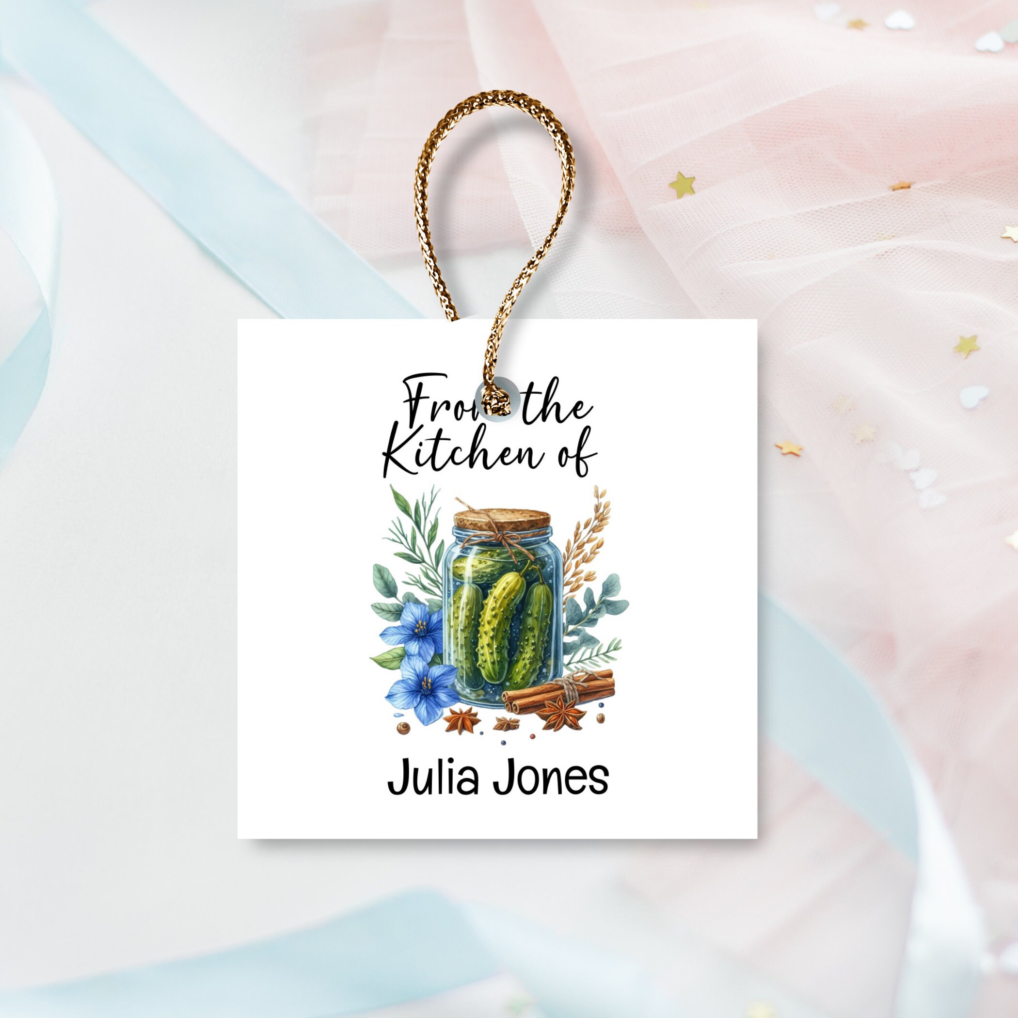 From the Kitchen of Editable Tag With Homemade Pickles, Printable Food ...