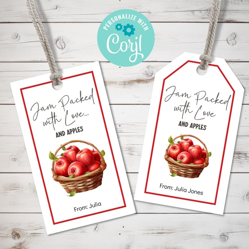 Apple Labels - Etsy
