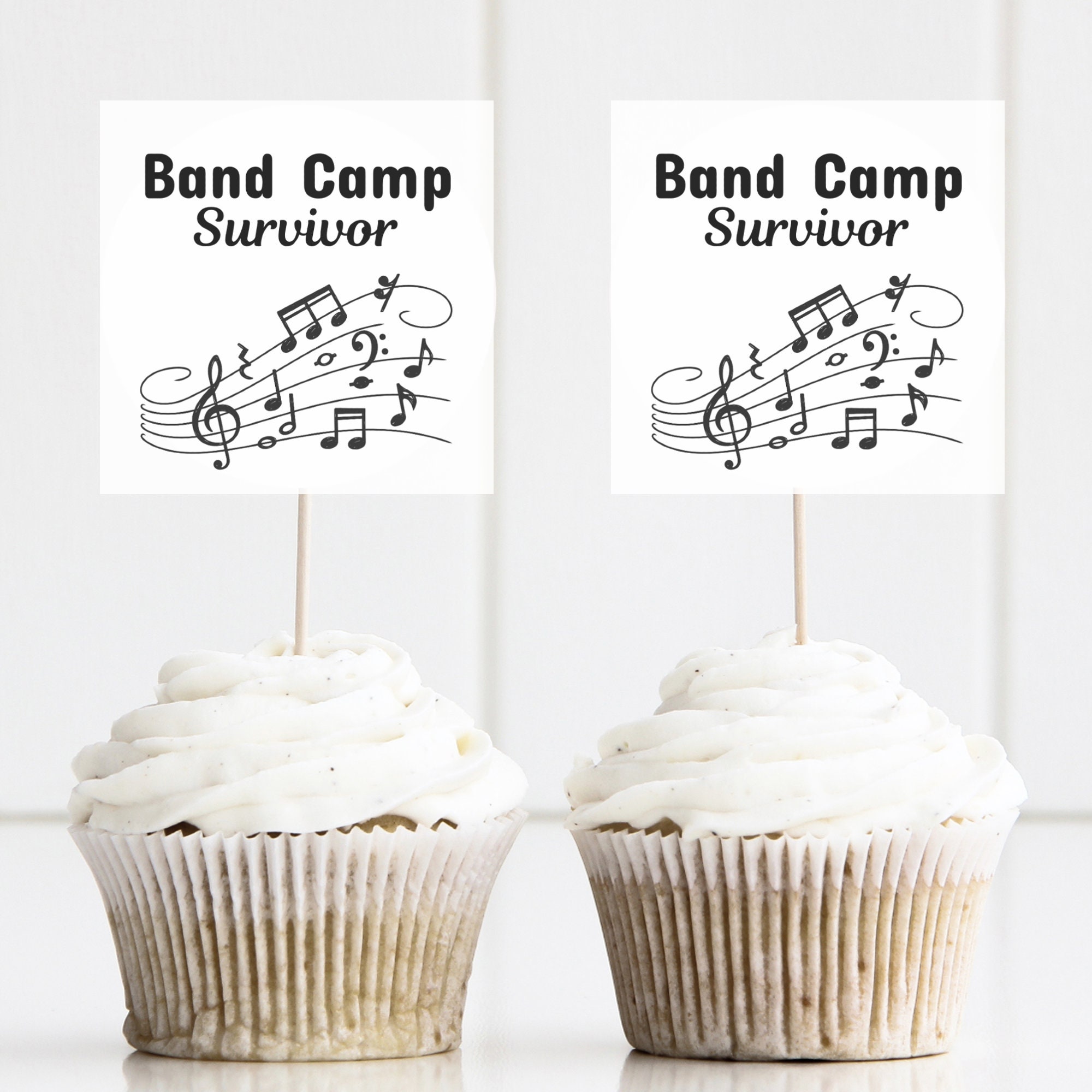 Band Camp Gift Tag, Printable Fine Arts Tags, Band Camp Survivor, Band ...