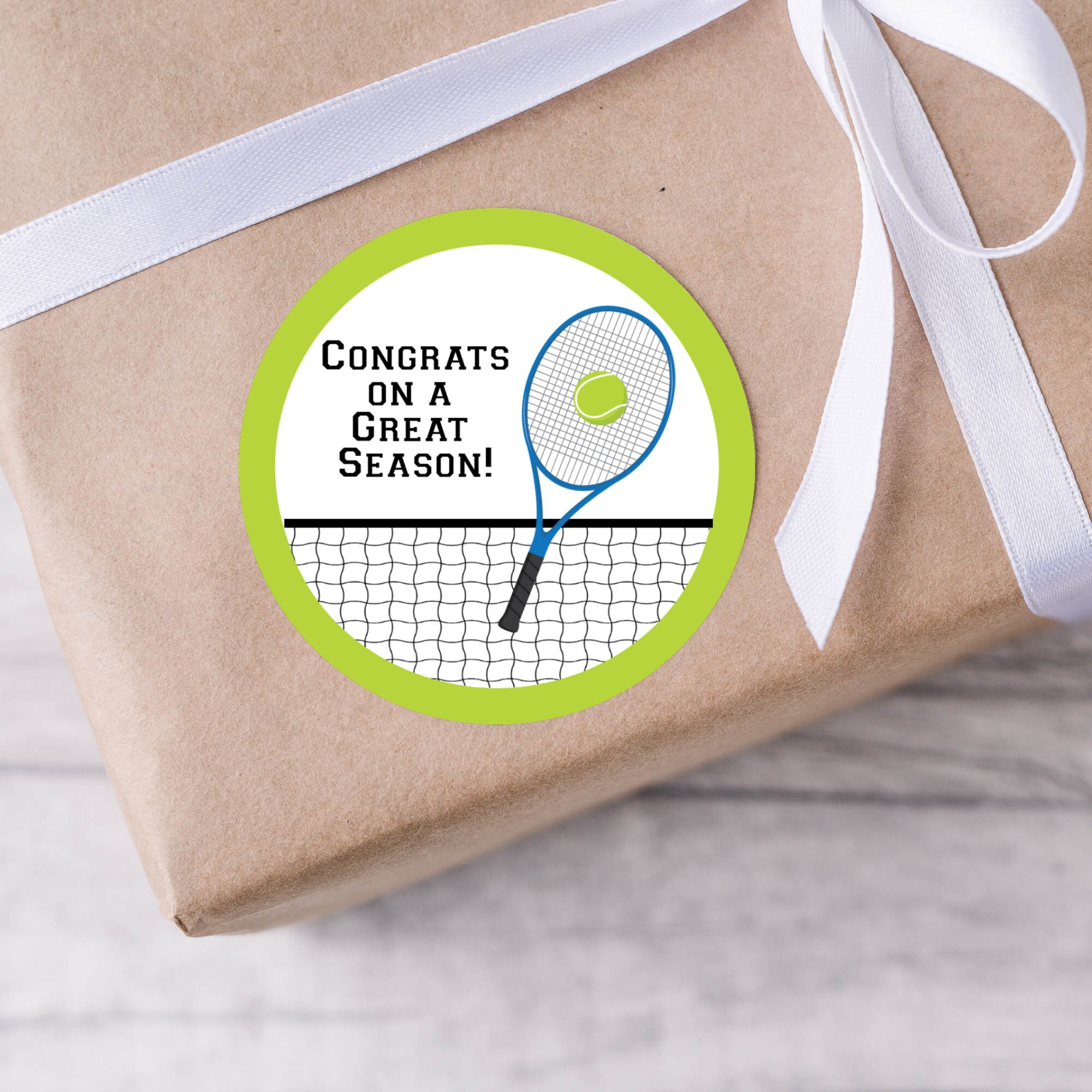 Tennis Printable Congrats Tag, Sports Party Favors, End of Season ...