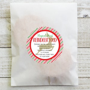 Magic Reindeer Food, Printable Reindeer Food Tag, Reindeer Food ...