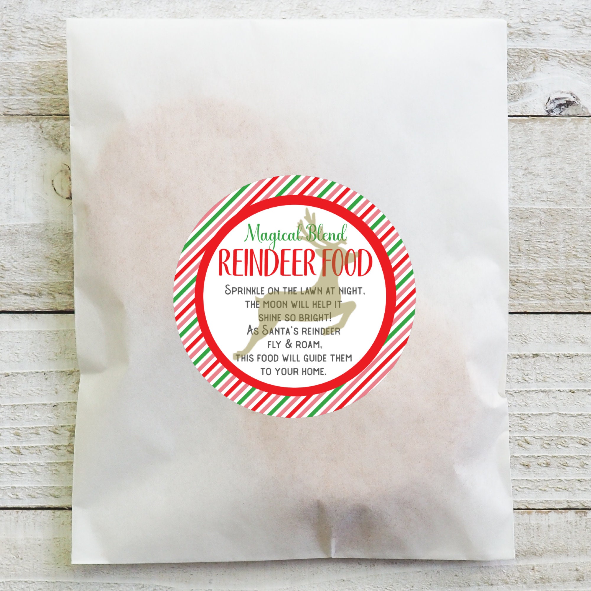 Magic Reindeer Food, Printable Reindeer Food Tag, Reindeer Food ...