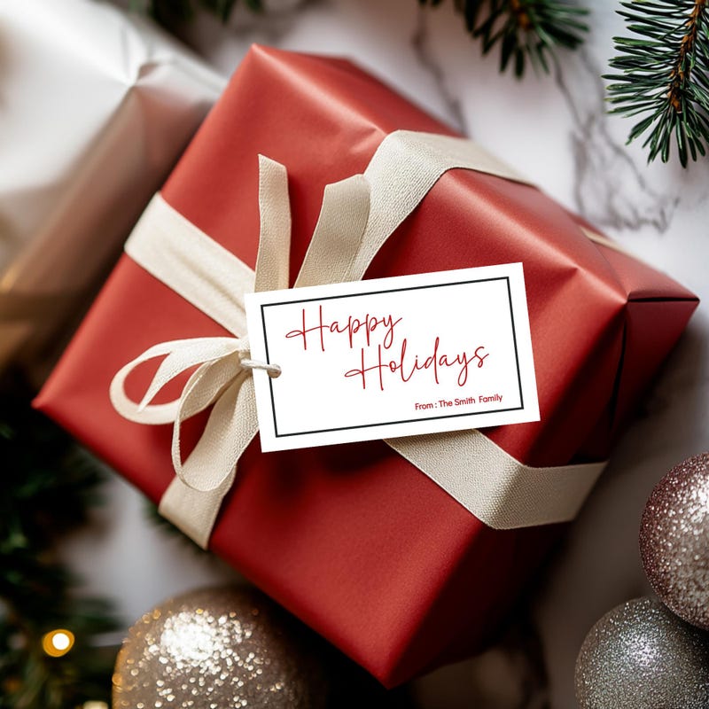 Happy Holidays Gift Tag - 60+ Gift Ideas for 2025
